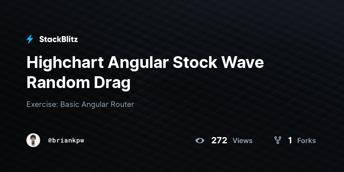 Highchart Angular Stock Wave Random Drag - StackBlitz
