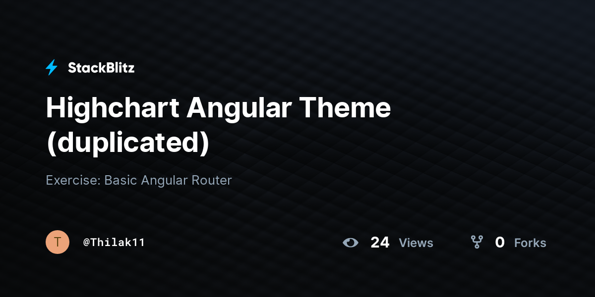 Highchart Angular Theme (forked) - StackBlitz