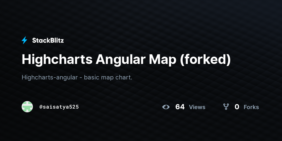 Highcharts Angular Map (forked) - StackBlitz