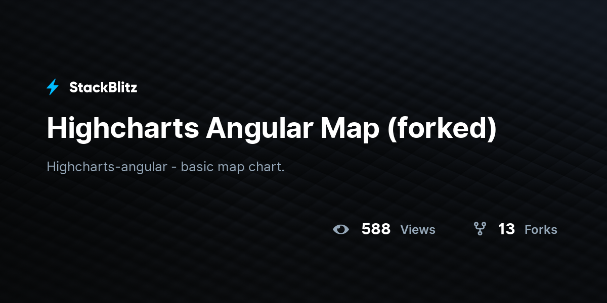 Highcharts Angular Map (forked) - StackBlitz