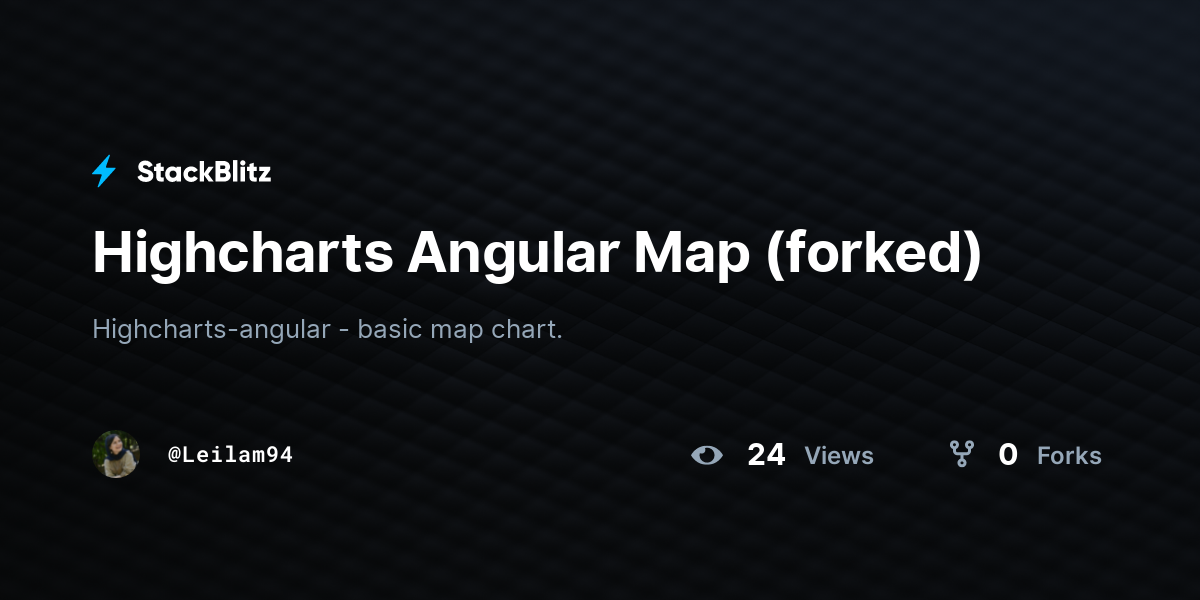 Highcharts Angular Map (forked) - StackBlitz