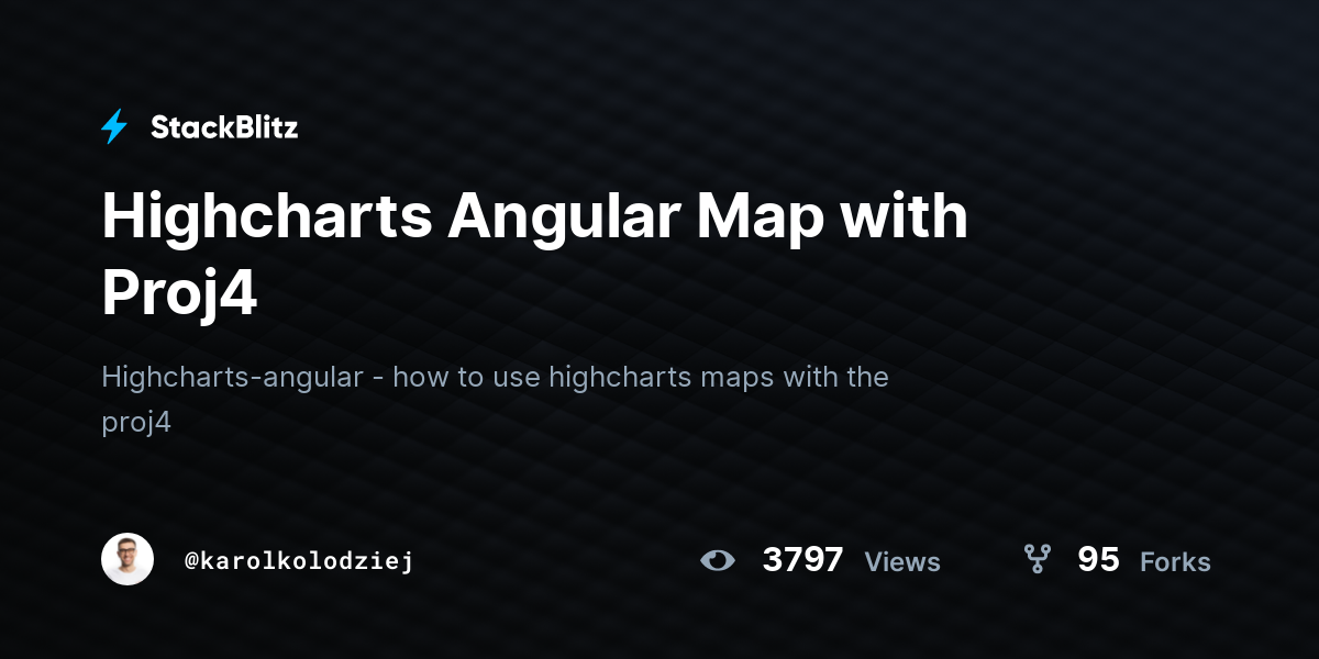 Highcharts Angular Map with Proj4 - StackBlitz