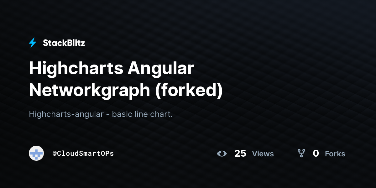 Highcharts Angular Networkgraph (forked) - StackBlitz Highcharts Angular Networkgraph (forked) - StackBlitz