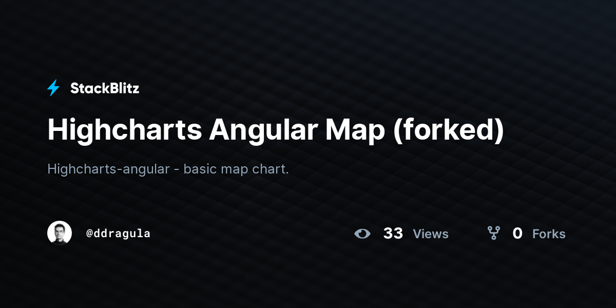 Highcharts Angular Map (forked) - StackBlitz Highcharts Angular Map (forked) - StackBlitz