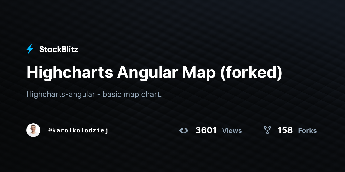 Highcharts Angular Map (forked) - StackBlitz