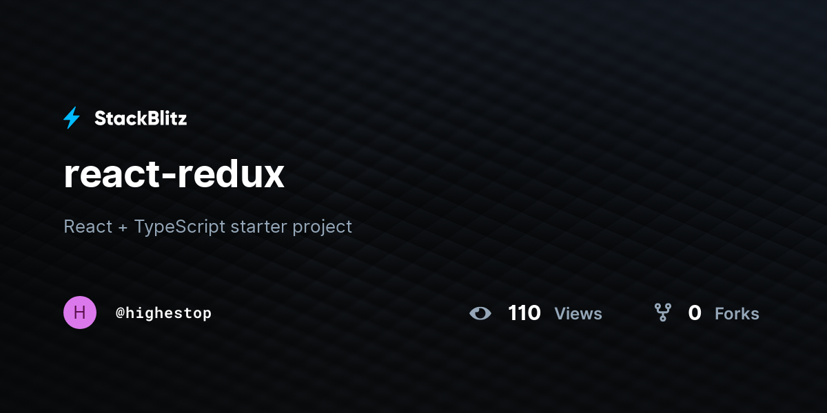 react-redux - StackBlitz