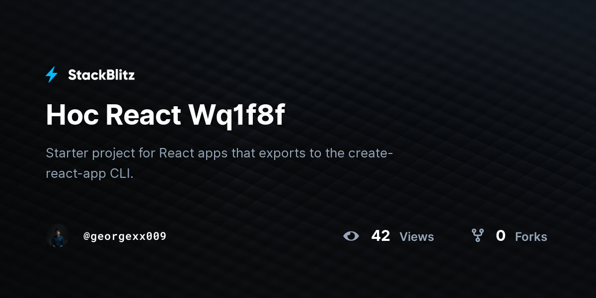 Hoc React Wq1f8f - StackBlitz