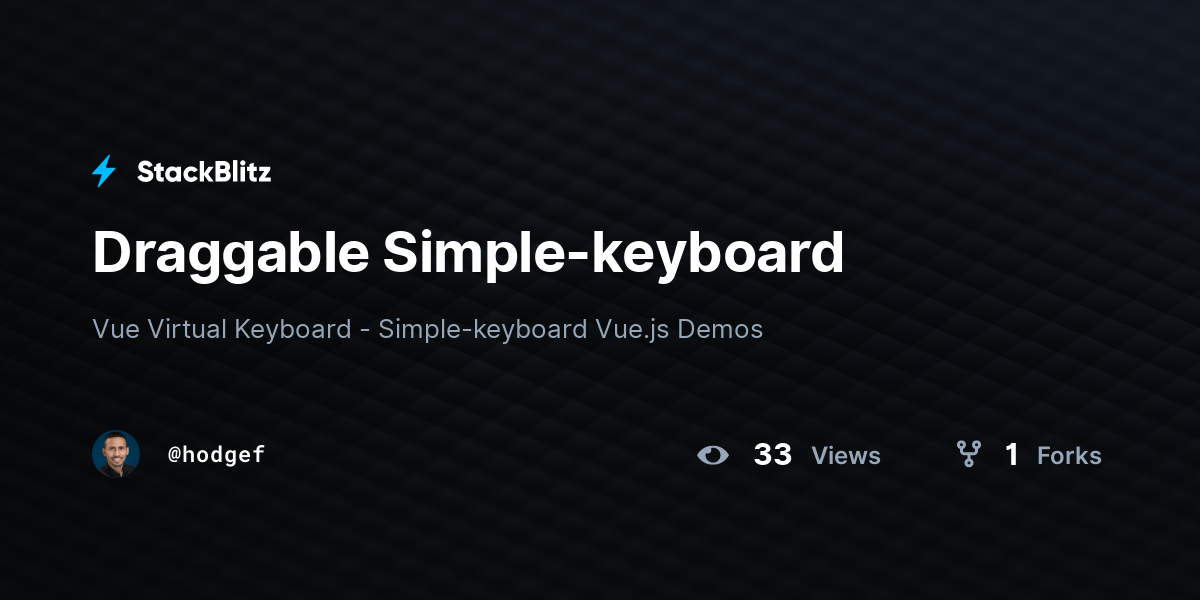 Draggable Simple-keyboard - StackBlitz Draggable Simple-keyboard - StackBlitz