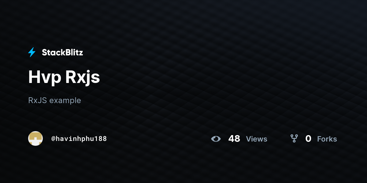 Hvp Rxjs - StackBlitz