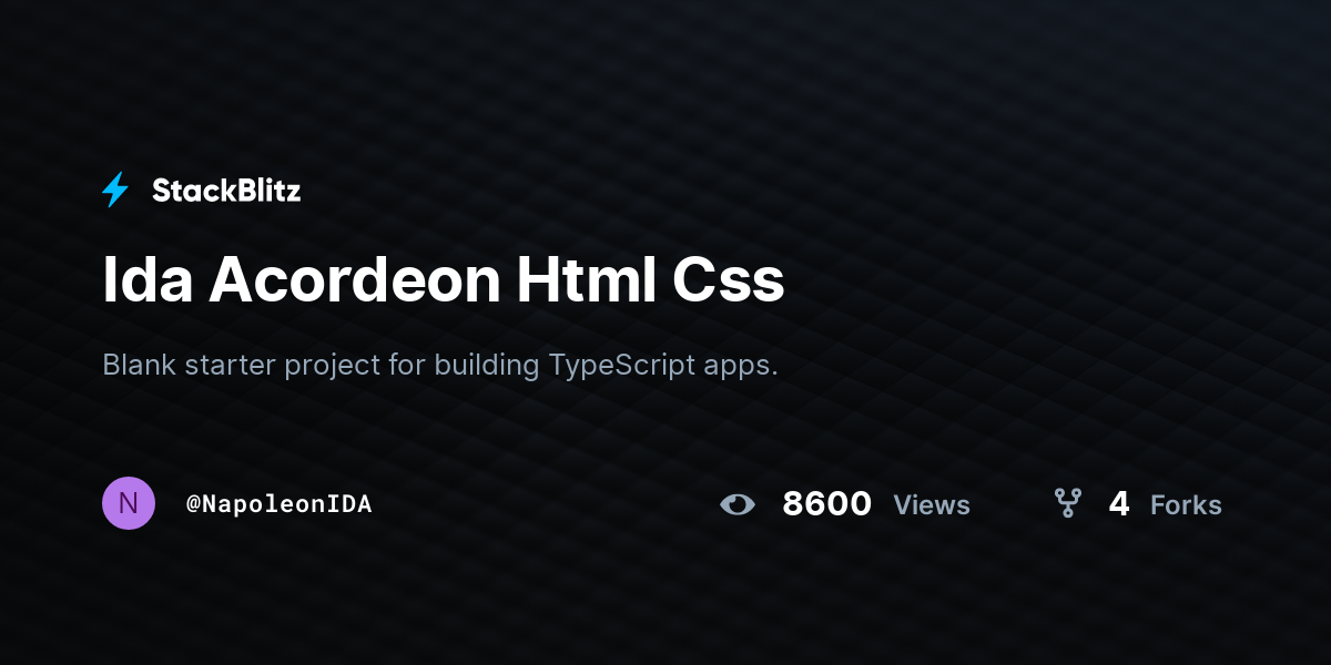 Ida Acordeon Html Css - StackBlitz Ida Acordeon Html Css - StackBlitz