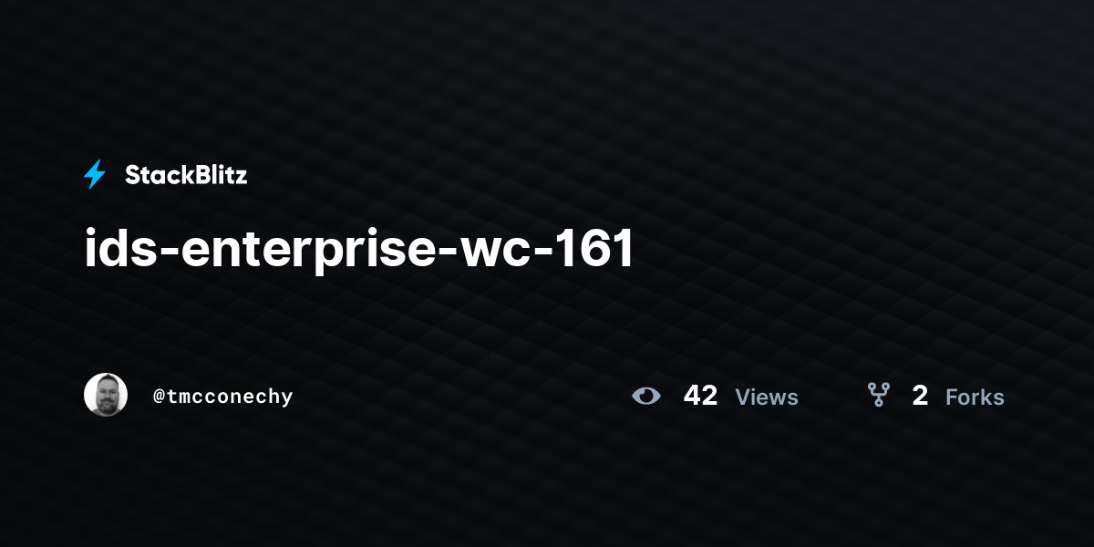 ids-enterprise-wc-161 - StackBlitz