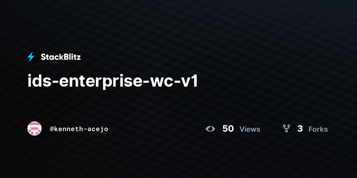 ids-enterprise-wc-v1 - StackBlitz