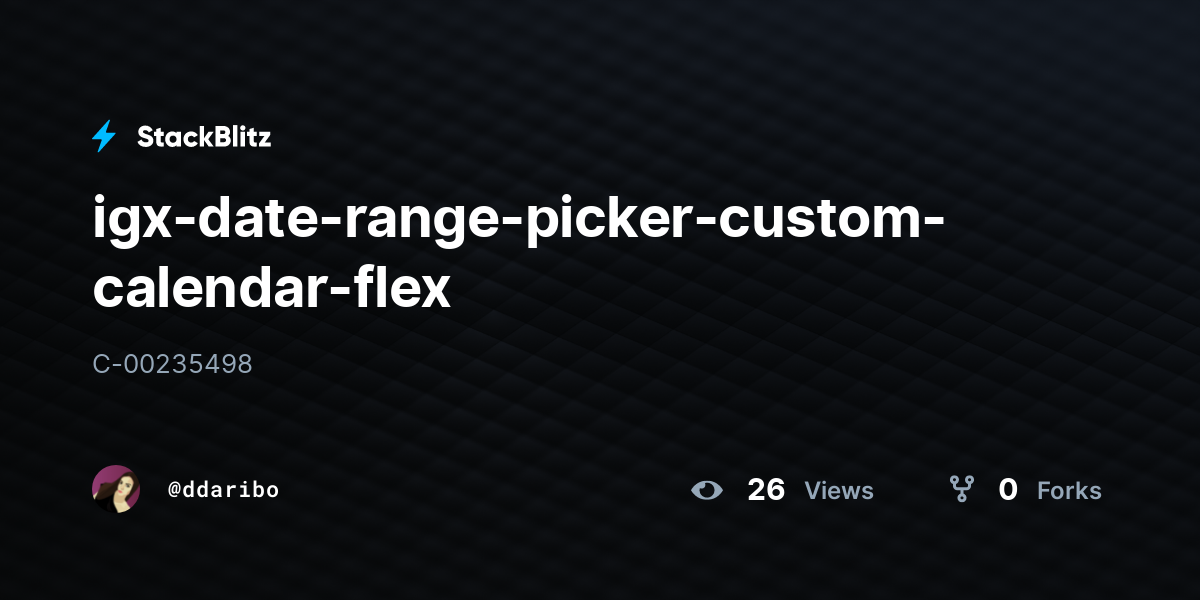 igx-date-range-picker-custom-calendar-flex - StackBlitz