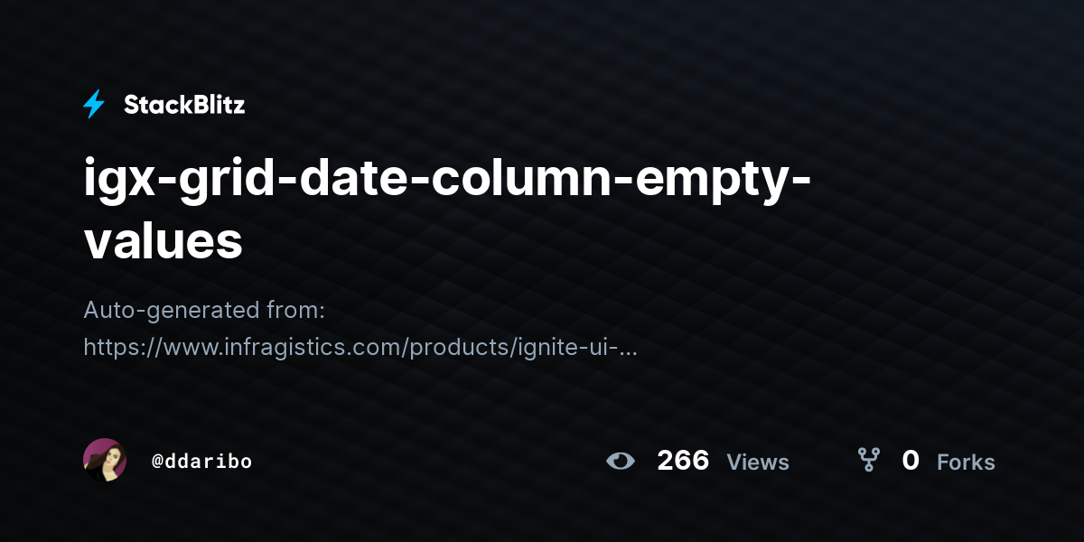 igx-grid-date-column-empty-values - StackBlitz igx-grid-date-column-empty-values - StackBlitz