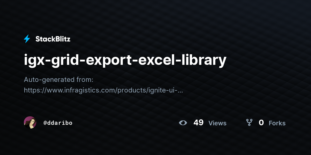 igx-grid-export-excel-library - StackBlitz