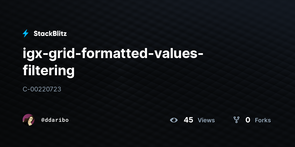 igx-grid-formatted-values-filtering - StackBlitz igx-grid-formatted-values-filtering - StackBlitz