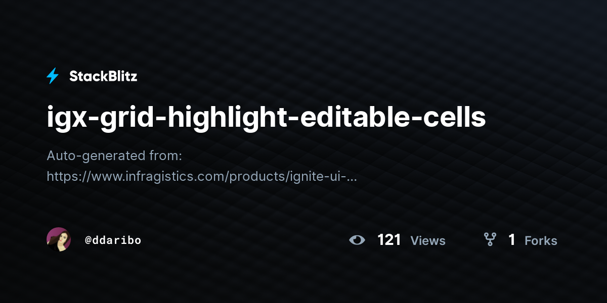 igx-grid-highlight-editable-cells - StackBlitz igx-grid-highlight-editable-cells - StackBlitz