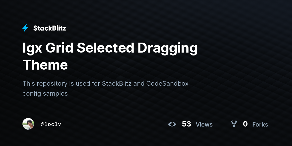 Igx Grid Selected Dragging Theme - StackBlitz Igx Grid Selected Dragging Theme - StackBlitz