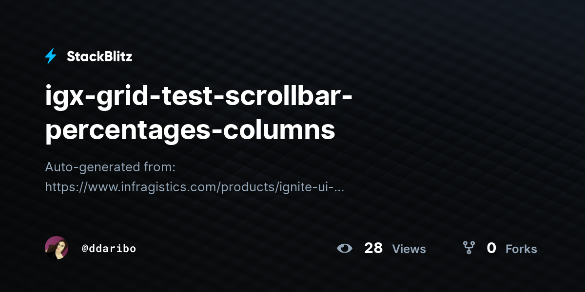 igx-grid-test-scrollbar-percentages-columns - StackBlitz igx-grid-test-scrollbar-percentages-columns - StackBlitz