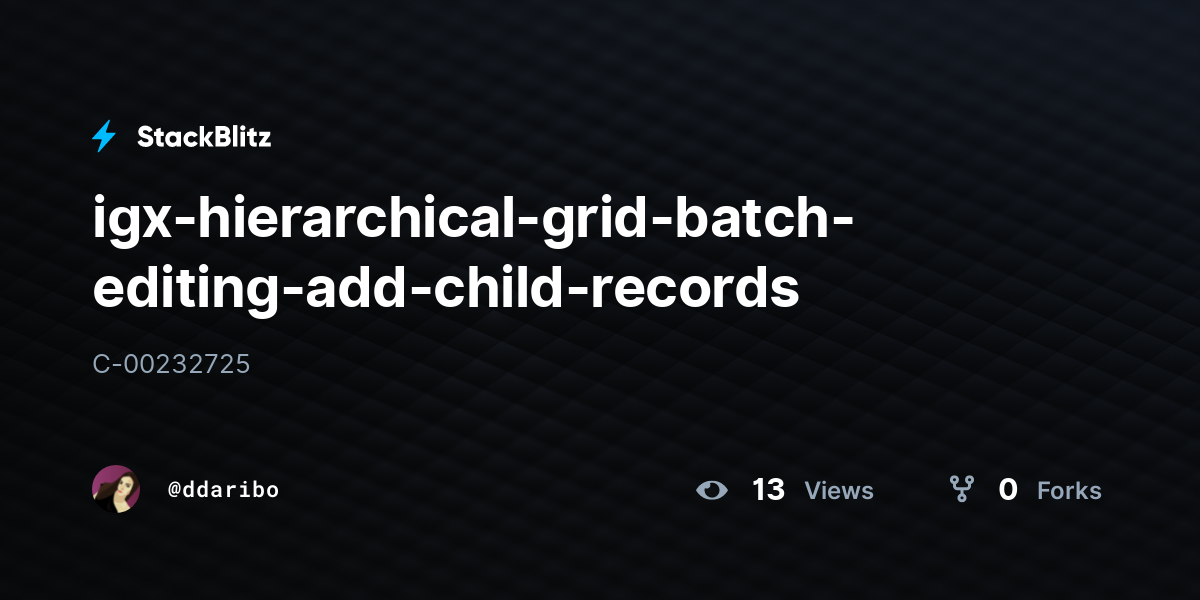 igx-hierarchical-grid-batch-editing-add-child-records - StackBlitz igx-hierarchical-grid-batch-editing-add-child-records - StackBlitz