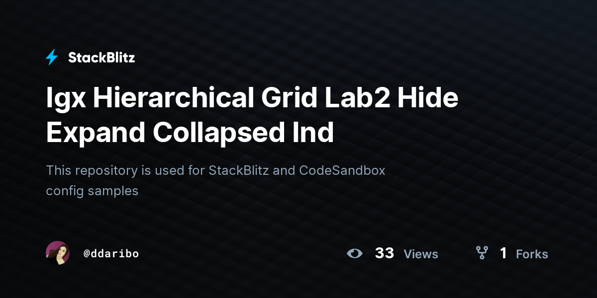 Igx Hierarchical Grid Lab2 Hide Expand Collapsed Ind - StackBlitz Igx Hierarchical Grid Lab2 Hide Expand Collapsed Ind - StackBlitz