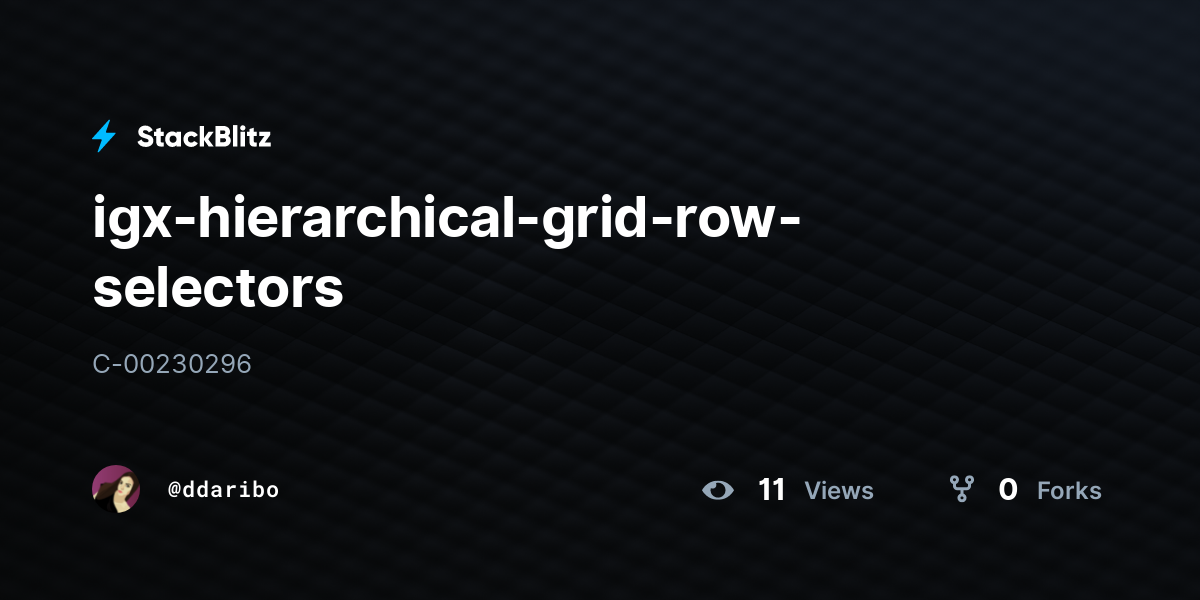 igx-hierarchical-grid-row-selectors - StackBlitz igx-hierarchical-grid-row-selectors - StackBlitz