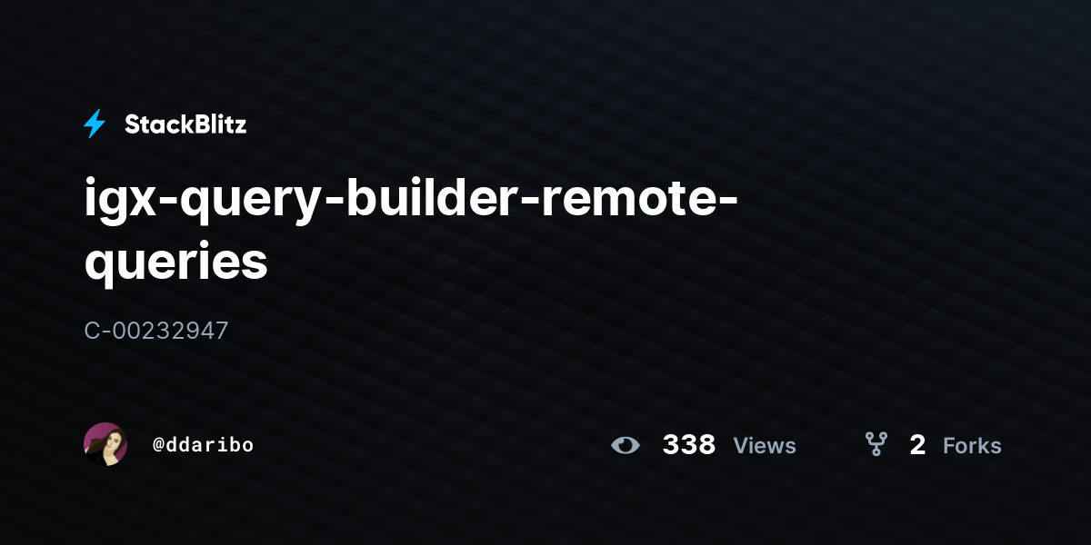 igx-query-builder-remote-queries - StackBlitz