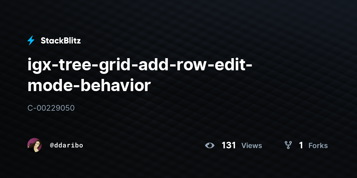 igx-tree-grid-add-row-edit-mode-behavior - StackBlitz igx-tree-grid-add-row-edit-mode-behavior - StackBlitz