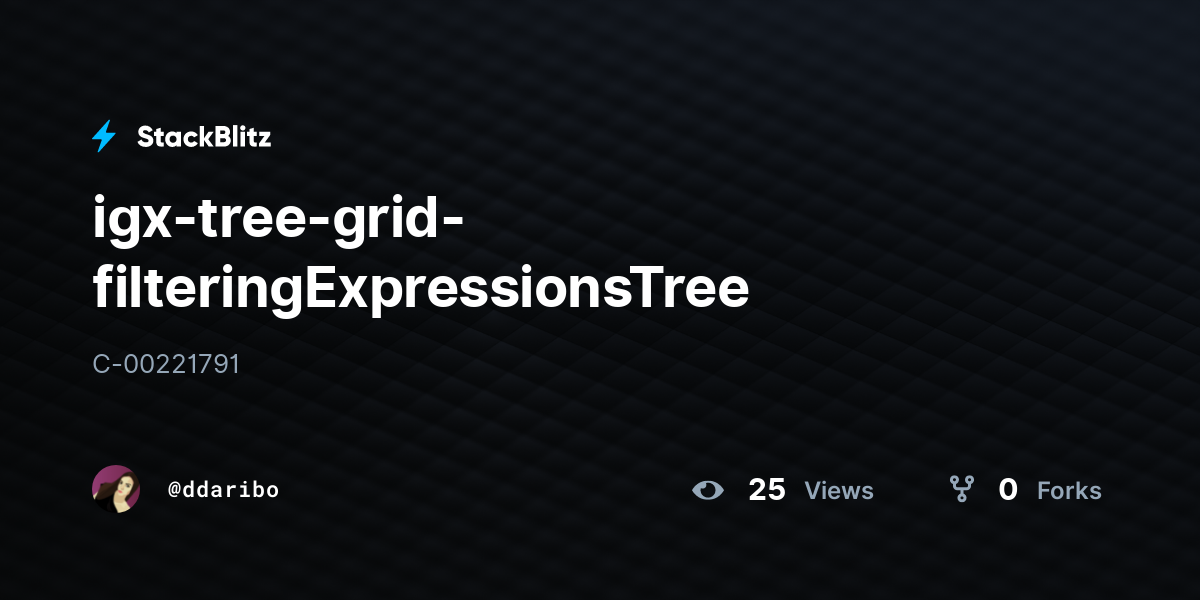 igx-tree-grid-filteringExpressionsTree - StackBlitz igx-tree-grid-filteringExpressionsTree - StackBlitz