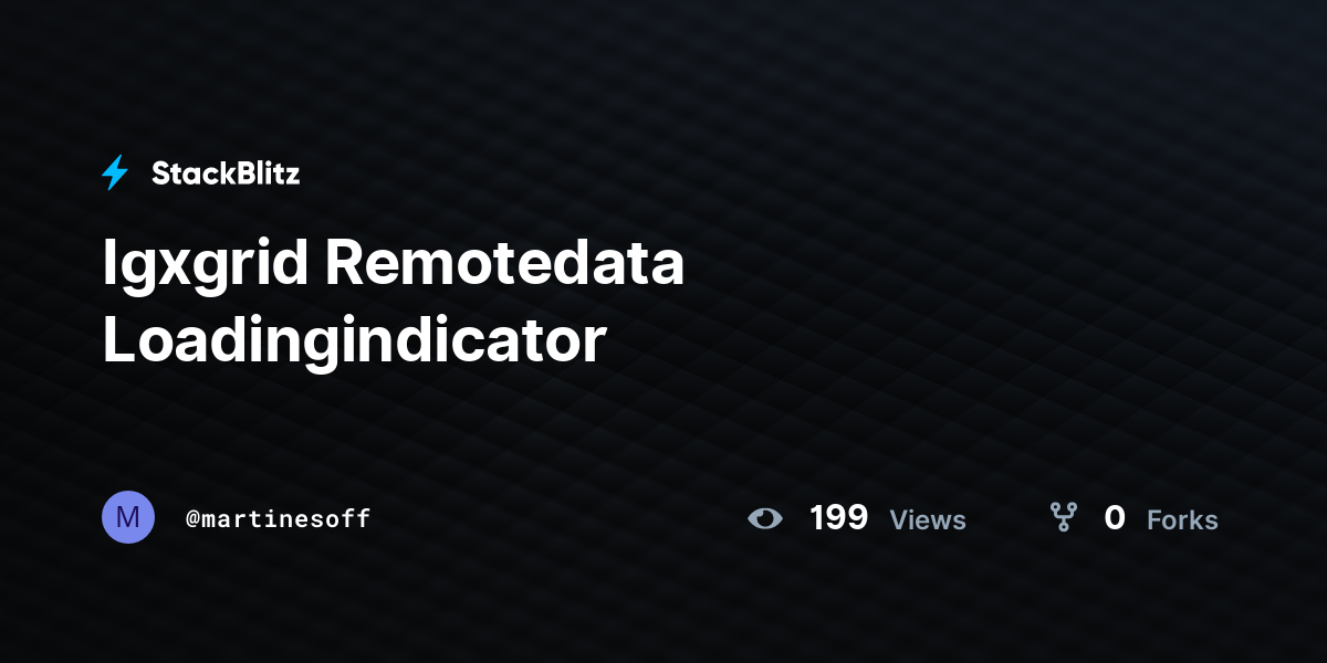 Igxgrid Remotedata Loadingindicator - StackBlitz