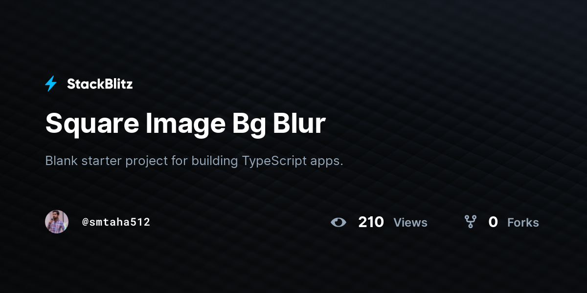 Square Image Bg Blur - StackBlitz