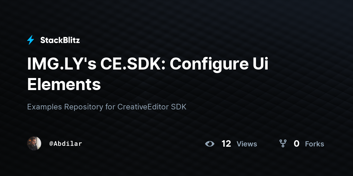 IMG.LY's CE.SDK: Configure Ui Elements - StackBlitz IMG.LY's CE.SDK: Configure Ui Elements - StackBlitz