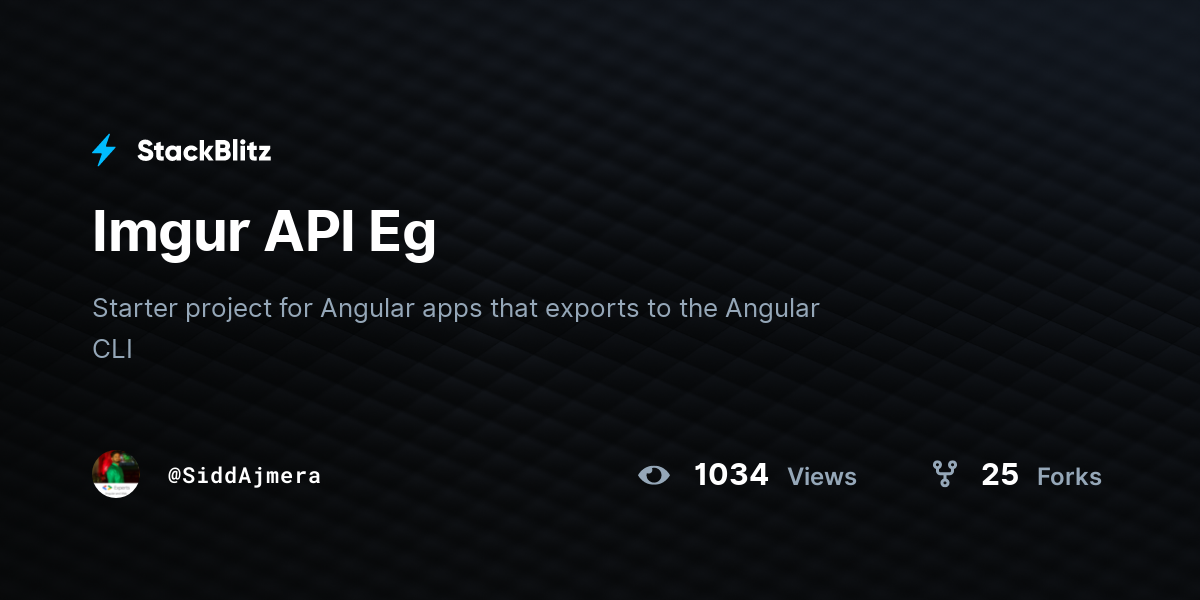 Imgur Api Eg Stackblitz 