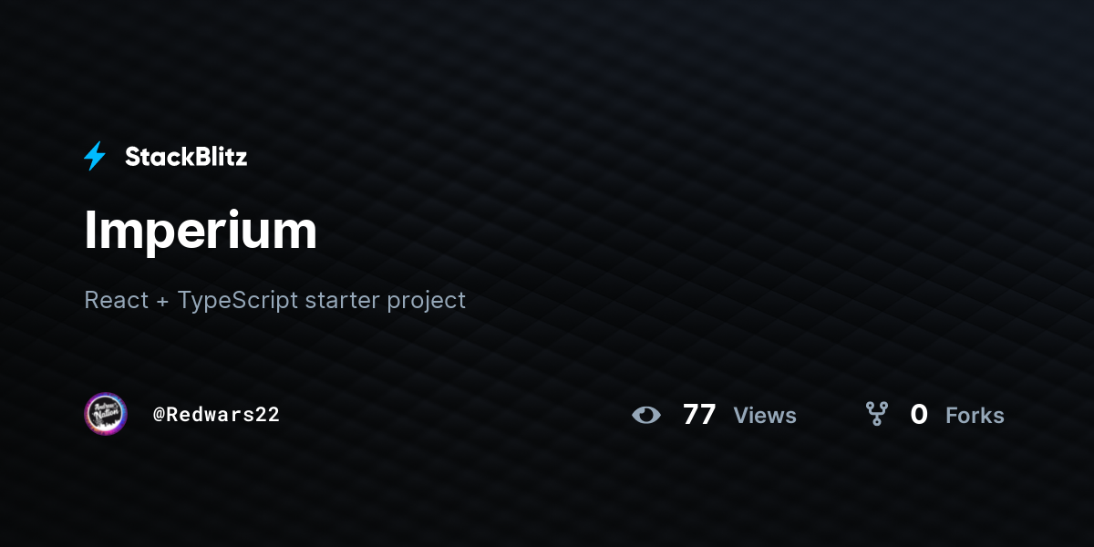 Imperium - StackBlitz