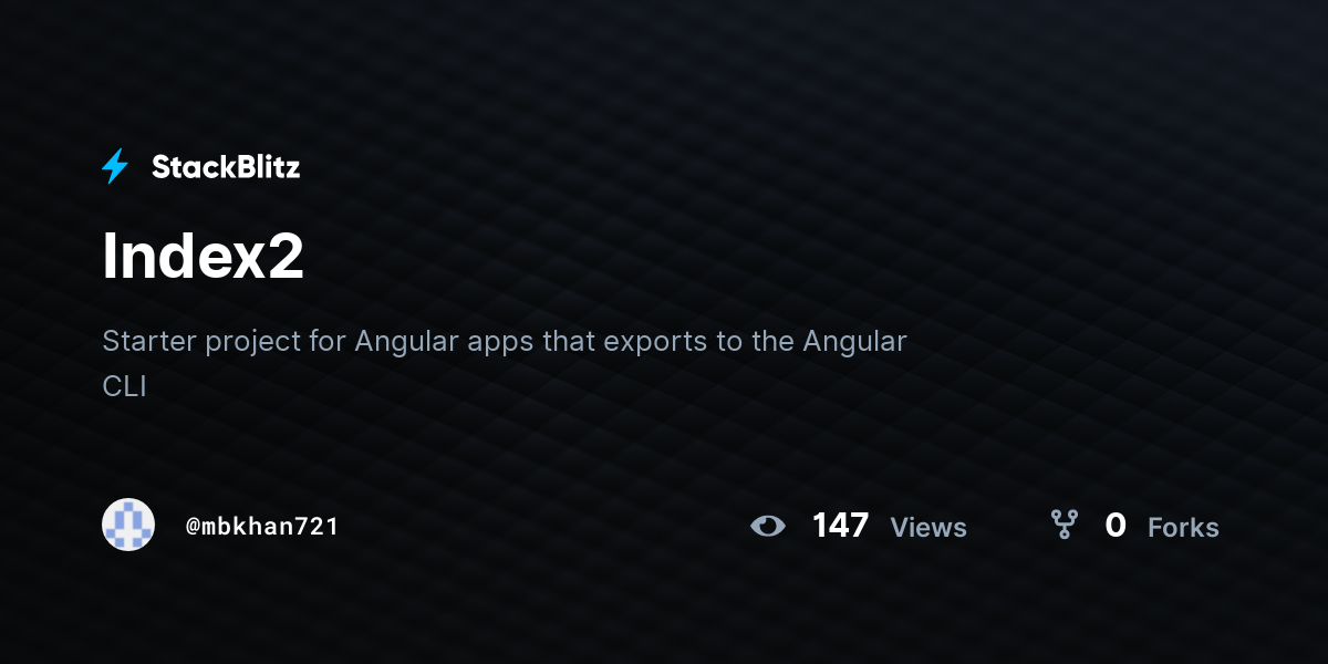 Index2 - StackBlitz