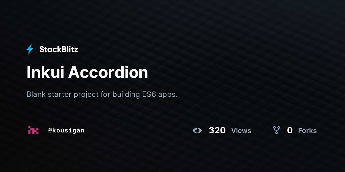 Inkui Accordion - StackBlitz