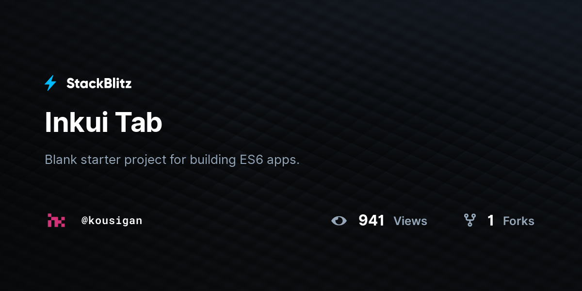 Inkui Tab - StackBlitz