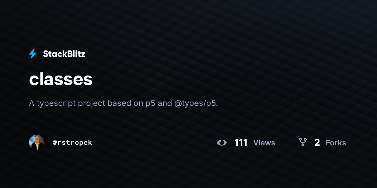 classes - StackBlitz