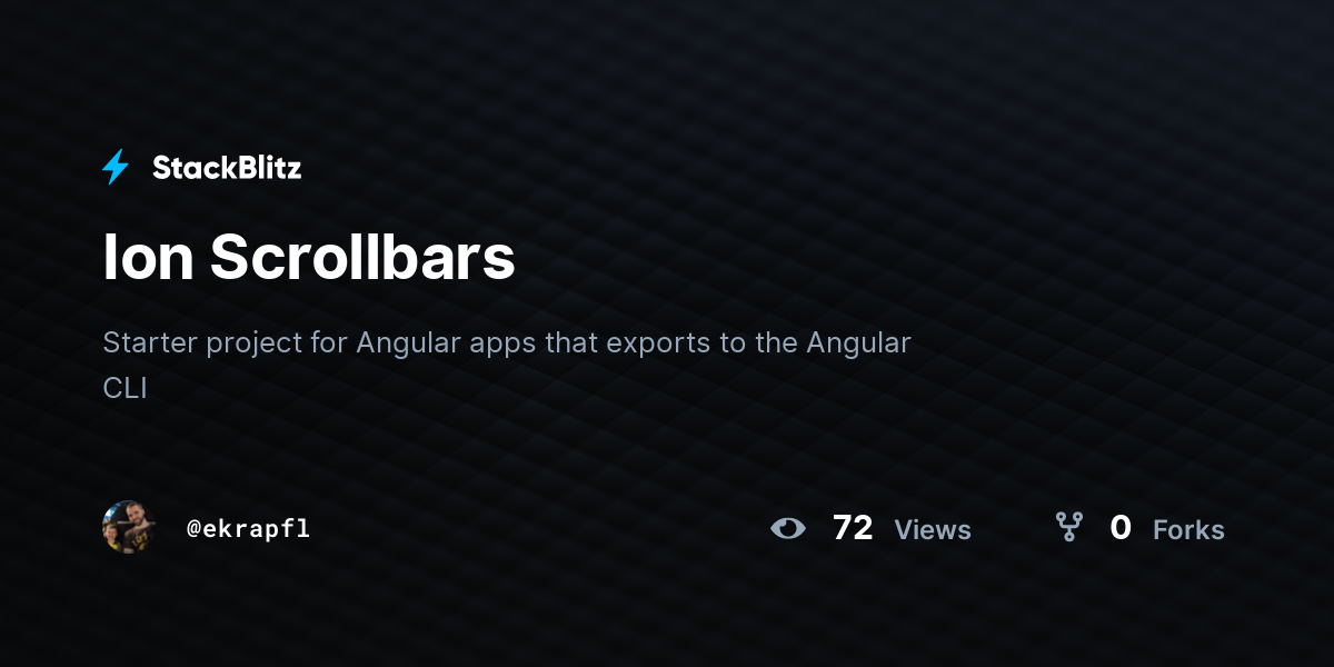 Ion Scrollbars - StackBlitz