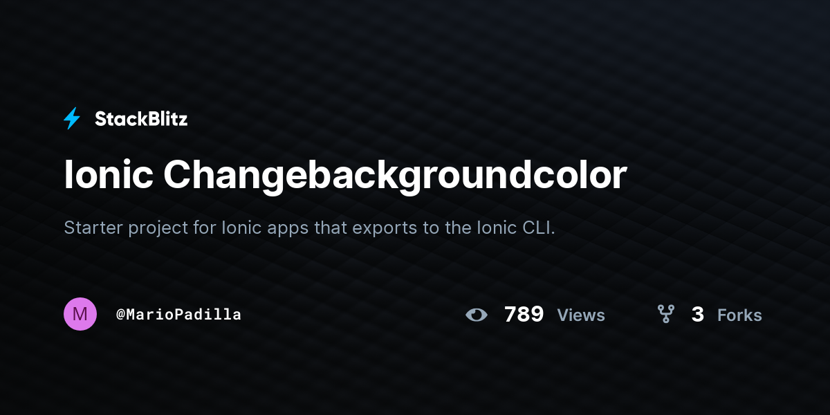 Ionic Changebackgroundcolor - StackBlitz Ionic Changebackgroundcolor - StackBlitz