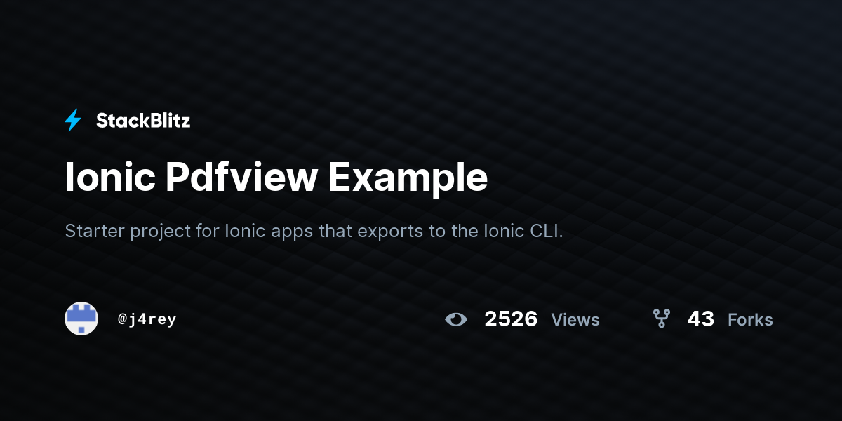 Ionic Pdfview Example - StackBlitz