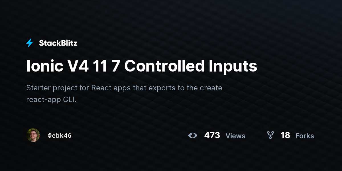 Ionic V4 11 7 Controlled Inputs - StackBlitz