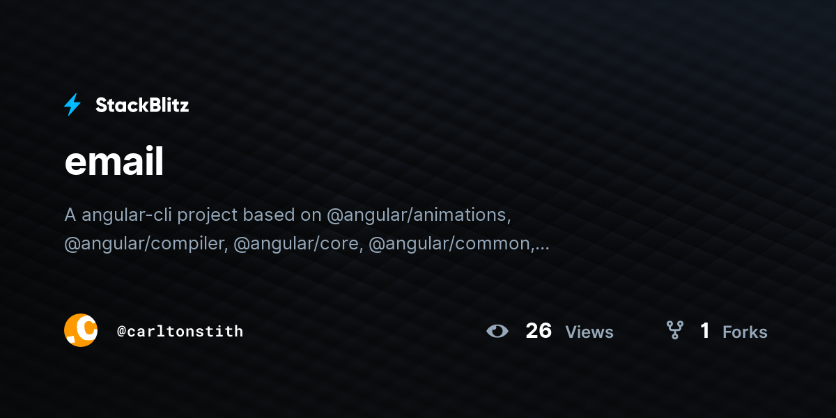 email - StackBlitz