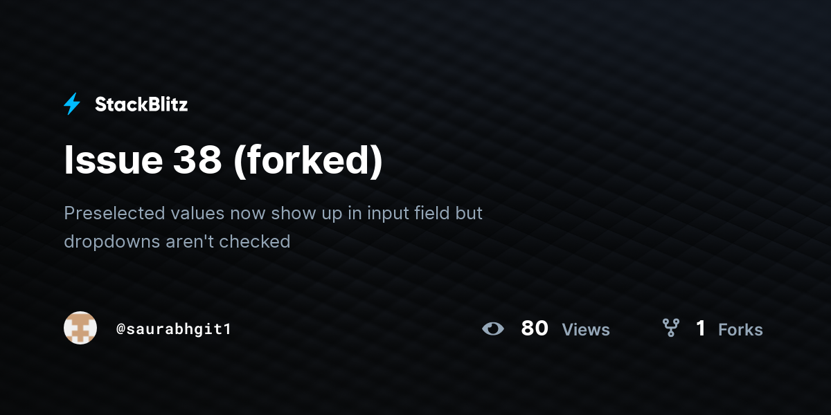 Issue 38 (forked) - StackBlitz