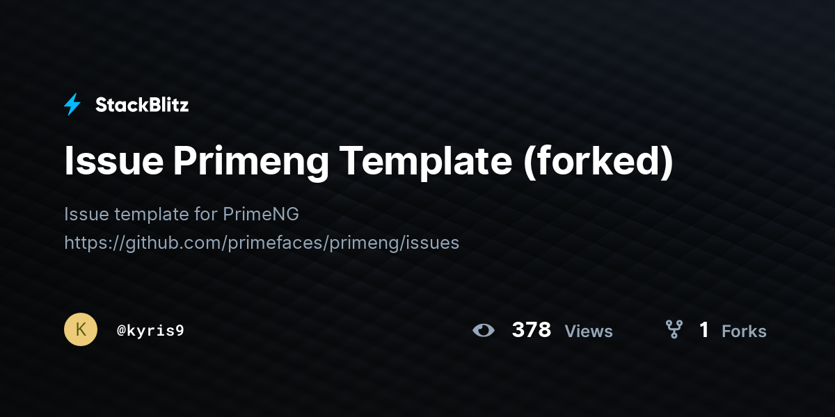 Issue Primeng Template (forked) - StackBlitz