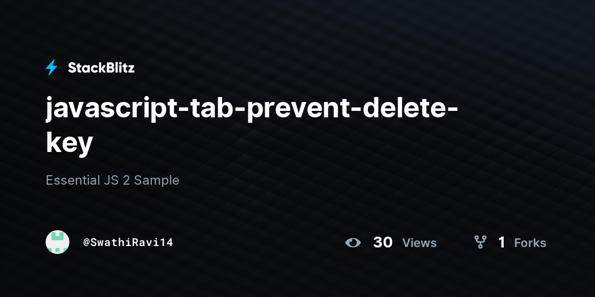 javascript-tab-prevent-delete-key - StackBlitz