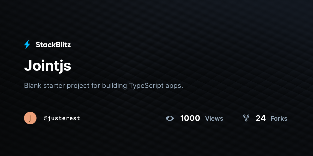 Jointjs - StackBlitz