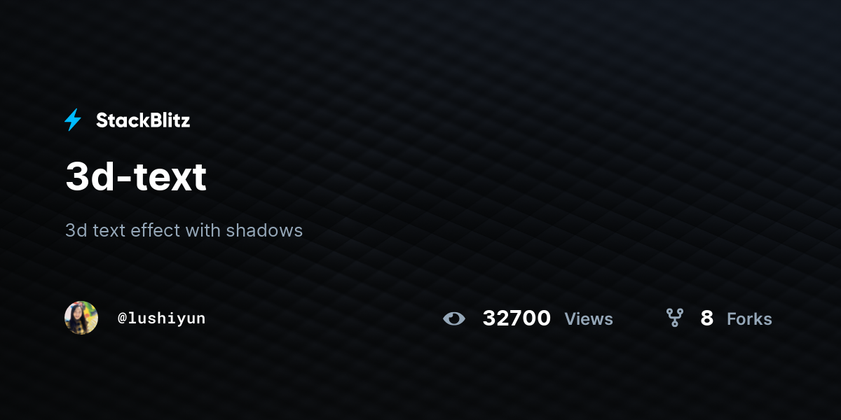 3d-text - StackBlitz