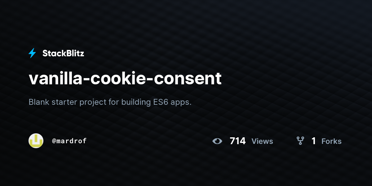 vanilla-cookie-consent - StackBlitz