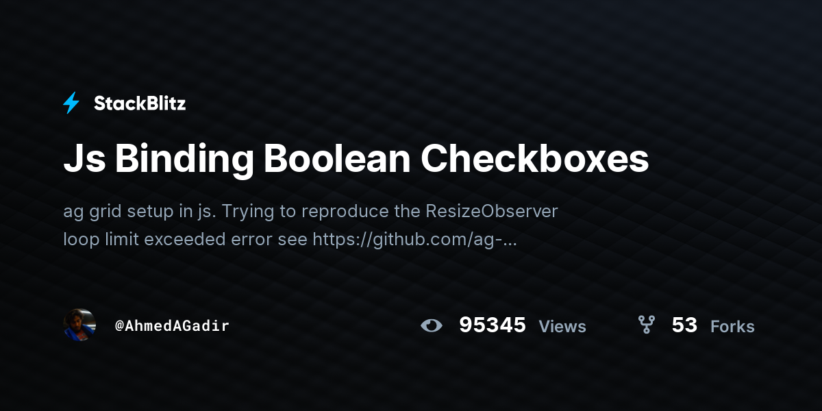 Js Binding Boolean Checkboxes Stackblitz 8329